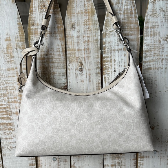 Coach | Bags | Coach Juliet Shoulder Bag In Signature Canvas Lhwhite ...